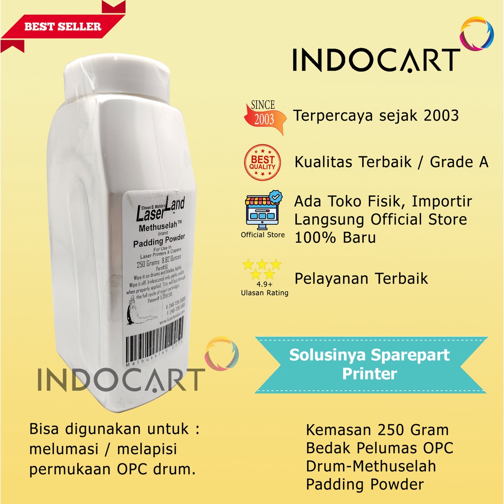 Jual Bedak Pelumas OPC Drum-Methuselah Padding Powder-250gr/botol ...
