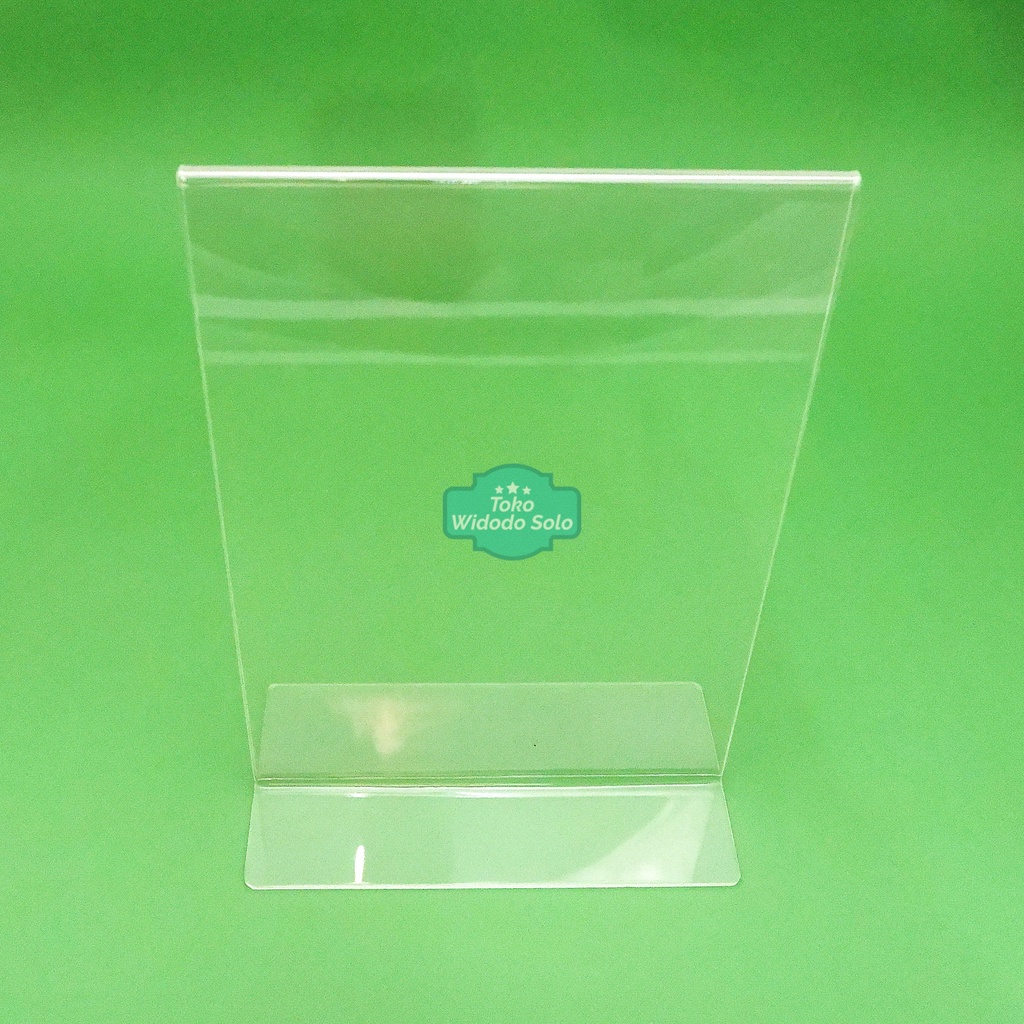 Jual Tempat Brosur Acrylic Stand A5 215x150mm Akrilik Tent Card Tempat ...