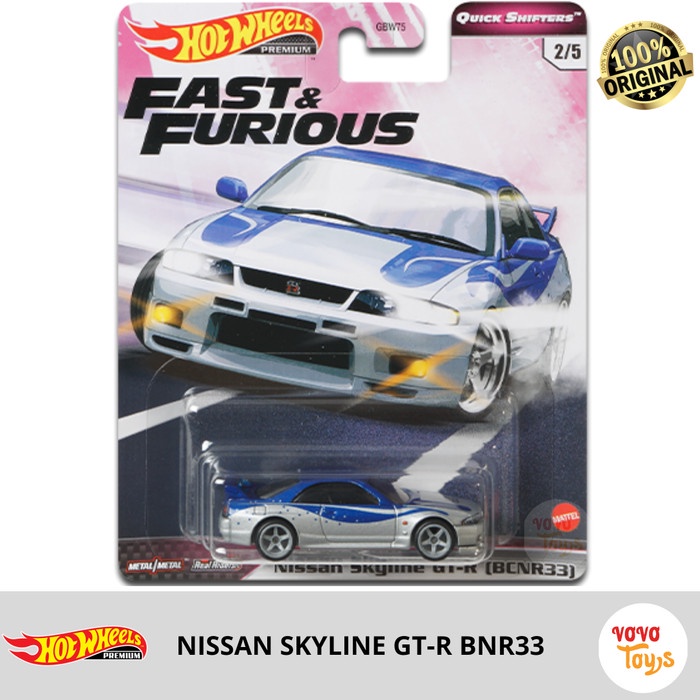 Jual Hot Wheels Fast Furious Nissan Skyline GTR R33 Hotwheels Quick Shifter NANDAA | Shopee ...