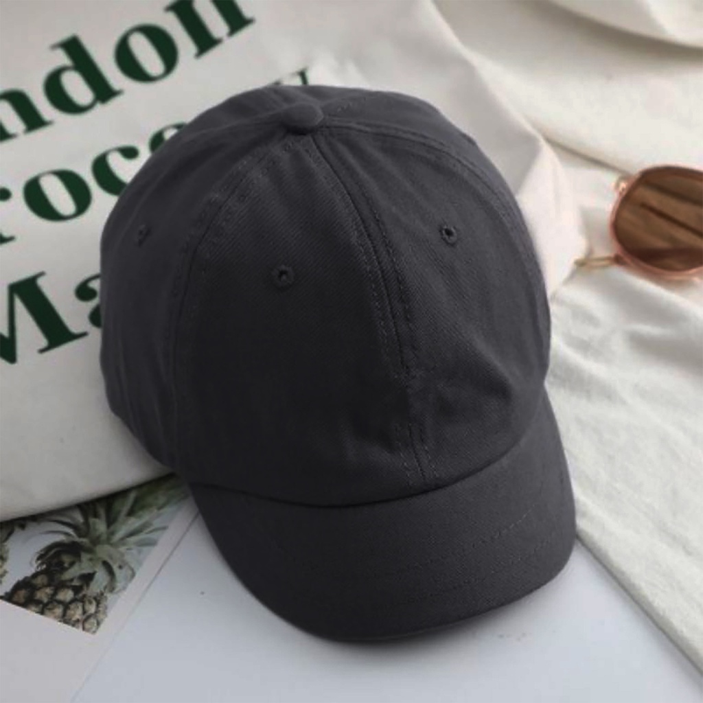 Jual Topi Pad Pendek / Lidah Pendek Hitam Baseball Korean Style Pria ...