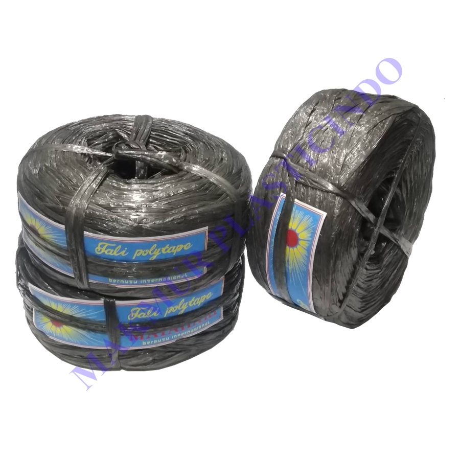 Jual Tali Plastik/Rafia Hitam 400 Gram Hitam Merek Matahari | Shopee ...