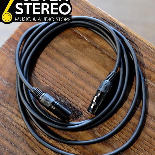 Jual Kabel Mic Cannon XLR 3 Meter Recording - Karaoke | Shopee Indonesia