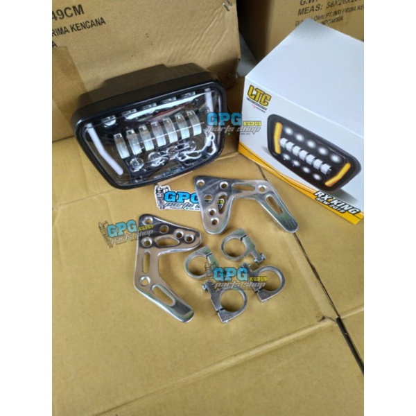 Jual Lampu Daymaker RX King-Lampu Oval Kotak Set batok komplit-lampu ...