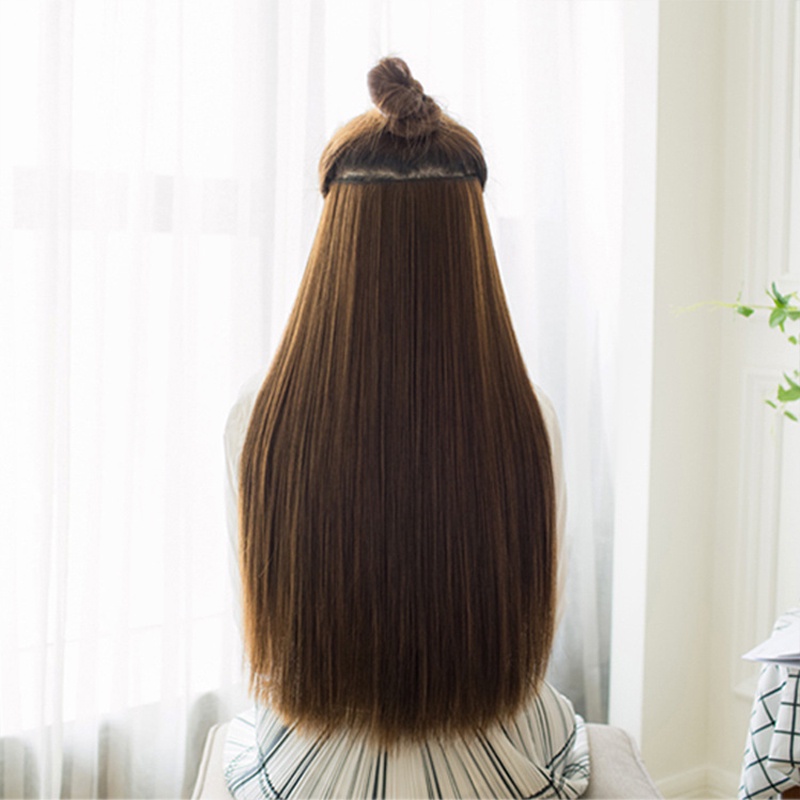 Jual COD ️Wig Rambut Wanita Ikat Hair Extension Hairclip Korea lima ...