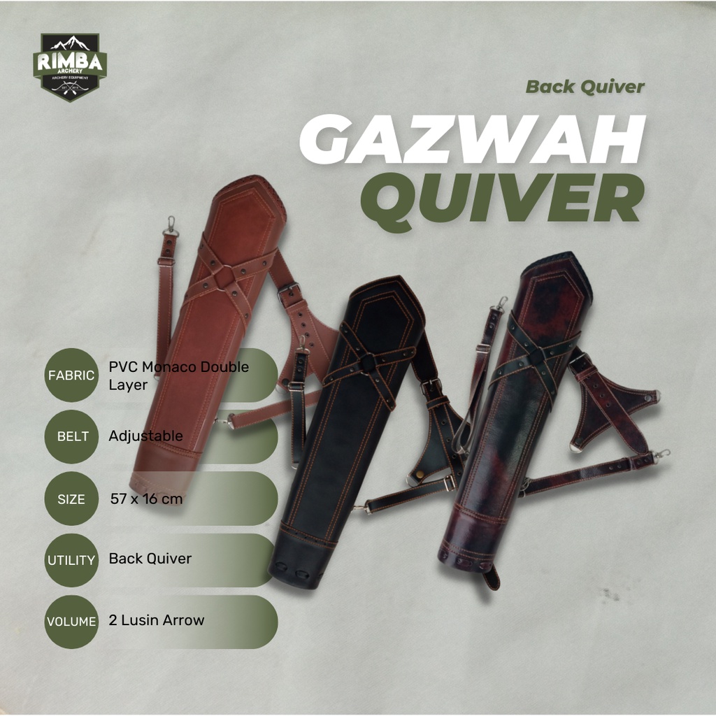 Jual Gazwah Quiver / Back Quiver / Quiver Horsebow / Tas Arrow / Archery | Shopee Indonesia