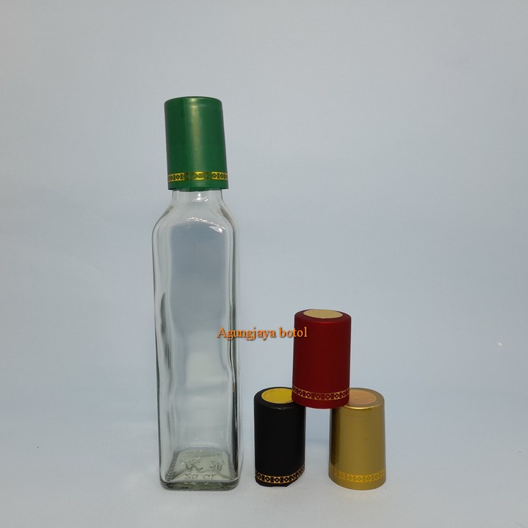 Jual Botol Kaca Food 250 Ml Square VCO Clear Tutup Hijau Segel / Botol ... Jual Botol Kaca Food 250 Ml Square VCO Clear Tutup Hijau Segel / Botol ...