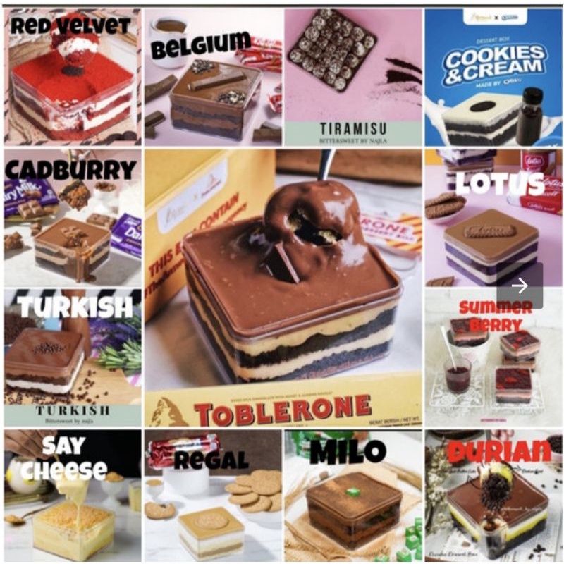 Jual Bittersweet by najla - Dessert box - Pastry layer - Banoffee Lotus ...