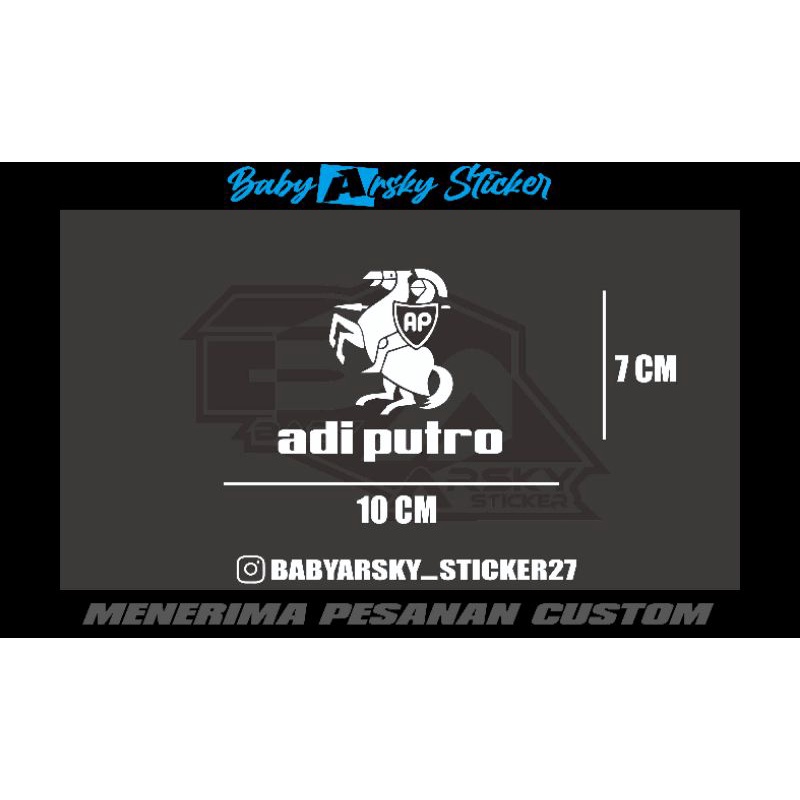 Jual STICKER CUTTING ADI PUTRO PUTIH | Shopee Indonesia