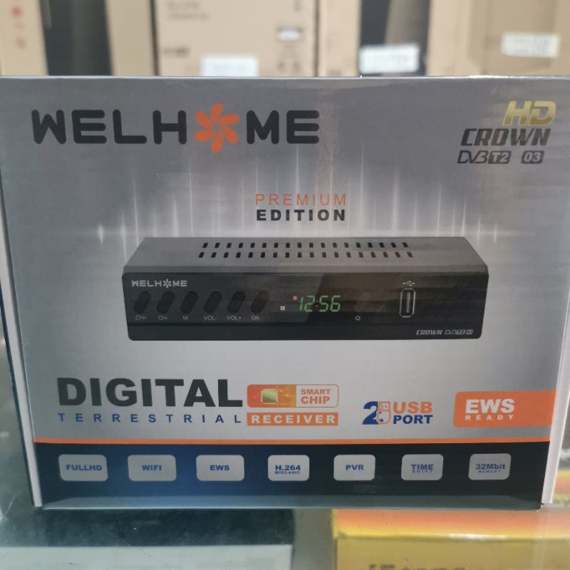Jual SET TOP BOX STB WELHOME WELHOM DVB T2 DVBT2 EWS READY DIGITAL ...