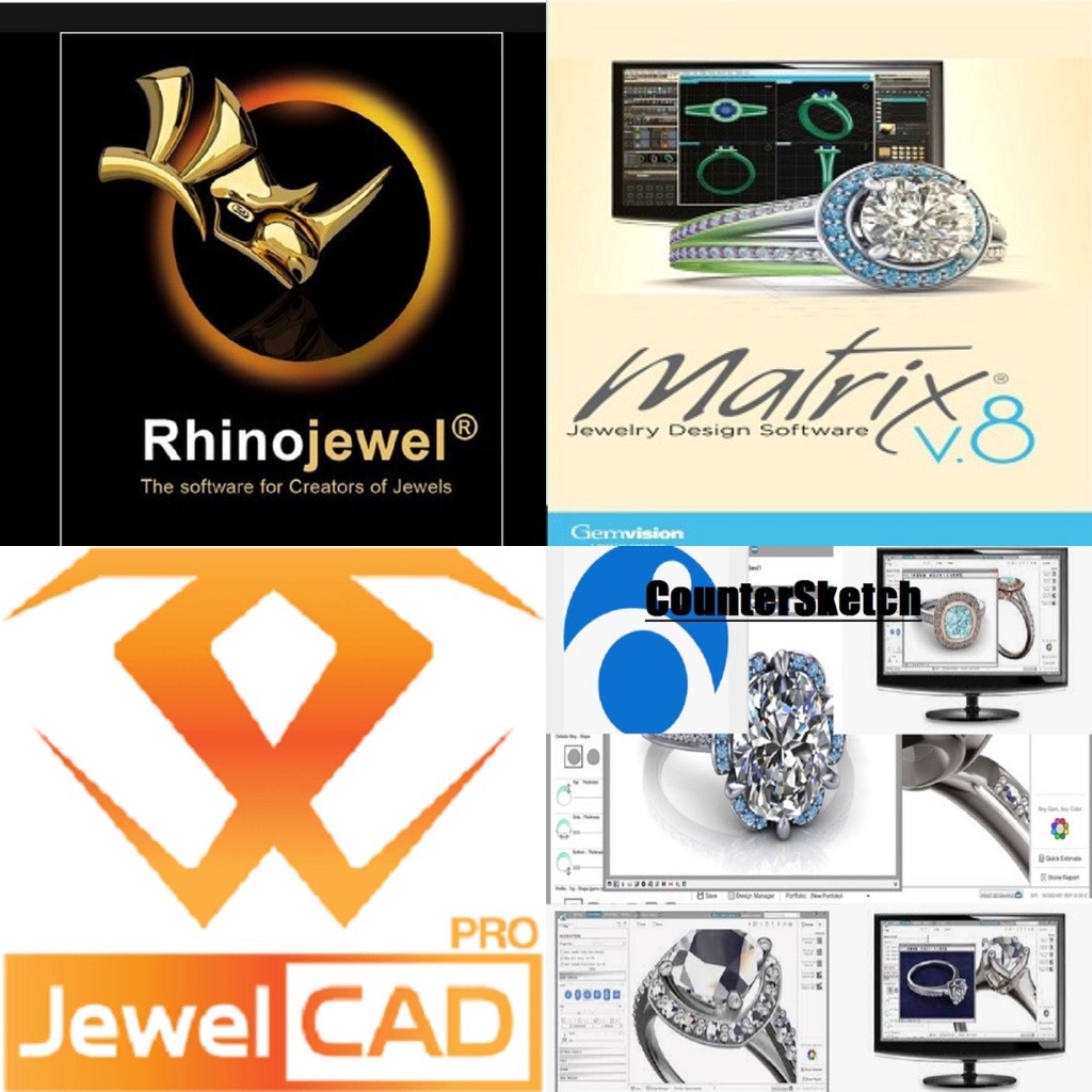 Jual [Work]Conutersketch RhinoJewel Matrix JewelCad Alat terbaik untuk ...