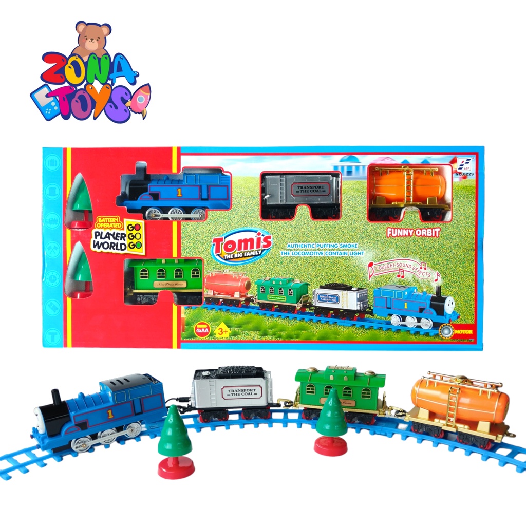Jual Mainan Anak Kereta Api Tomis The Big Family Thomas Bisa Keluar ...