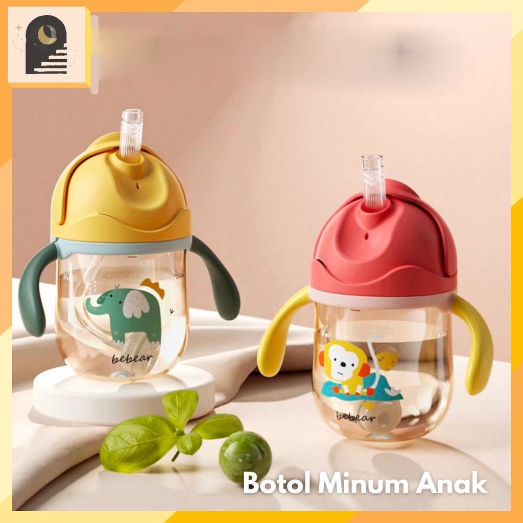 Jual Either.id - Botol Minum Anak Sedotan Lucu Botol Minum Bayi Training Cup Baby Botol Minum ...