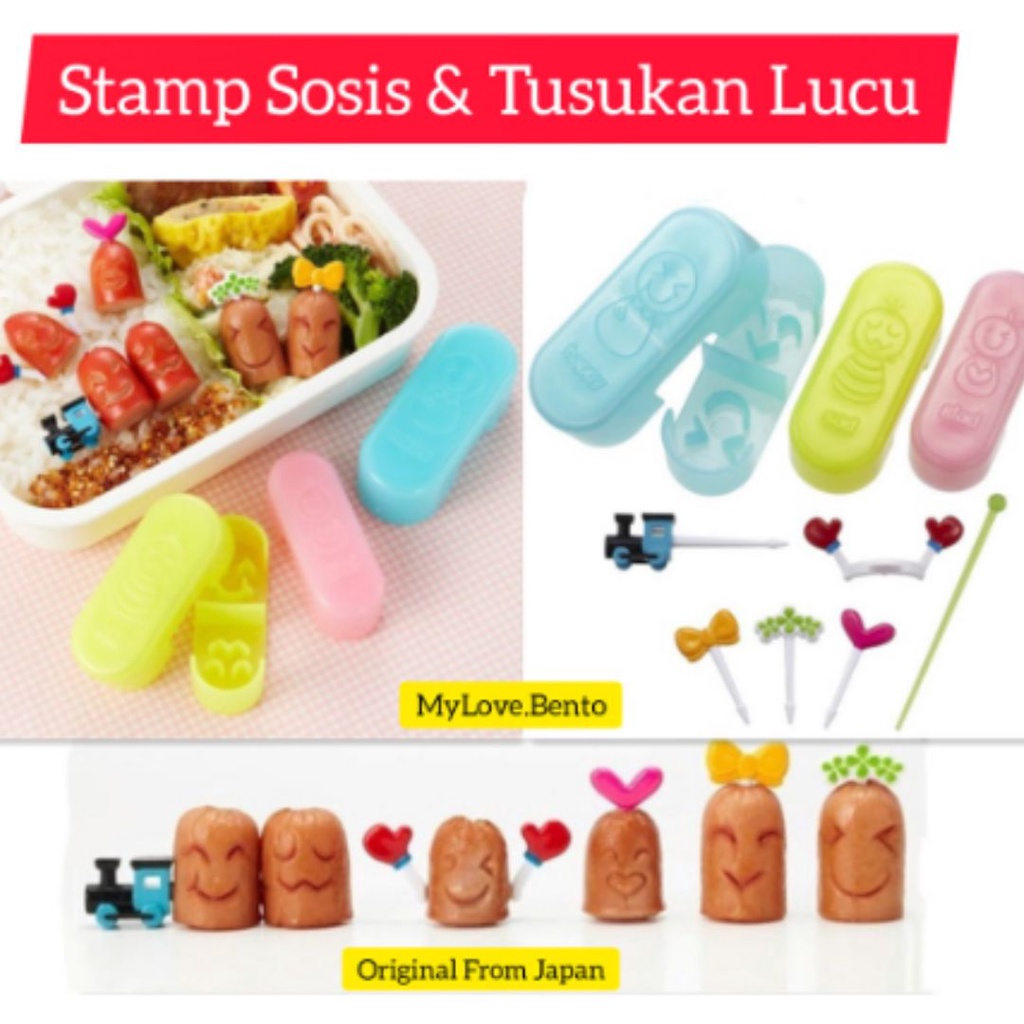 Jual Cetakan sosis + Tusuk Sosis Torune Hiasan Bento Tusuk Bento ...