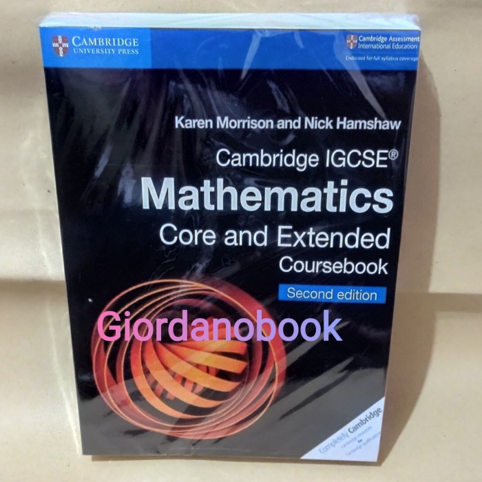 Jual Sbi Cambridge Igcse Mathematics Core And Extended Coursebook ...