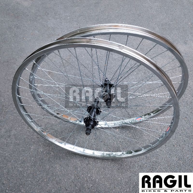 Jual WHEELSET SEPEDA 26 ARAYA BESI LUBANG 36 HOLE 36H RIM VELG RIMS HUB ...