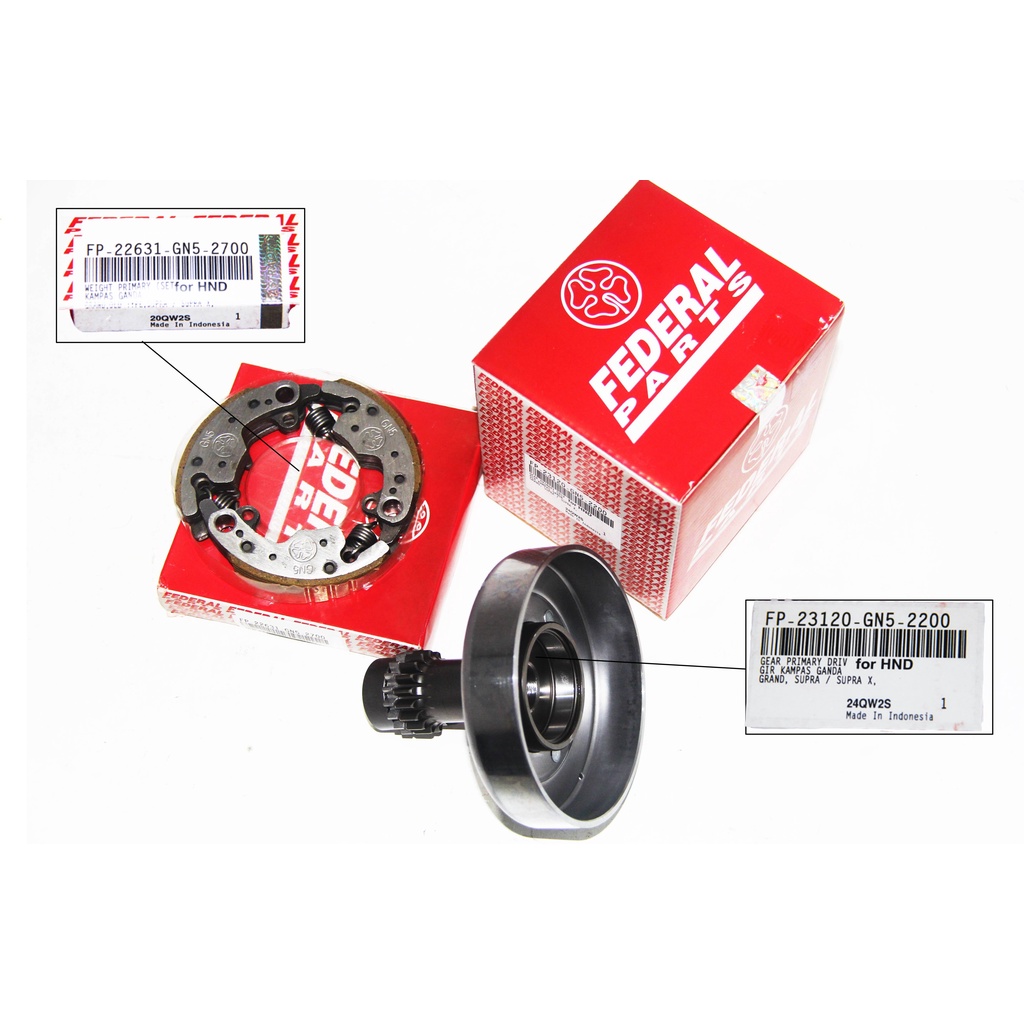 Jual Rumah Kampas Ganda Gn5 Lonceng 1 Set Grand Supra Prima Lonceng Mangkok kampas ganda ...