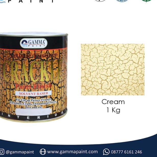 Jual CRACKLE Paint Effect - 1L - Solvent Based - Cat Efek Motif Retak ...
