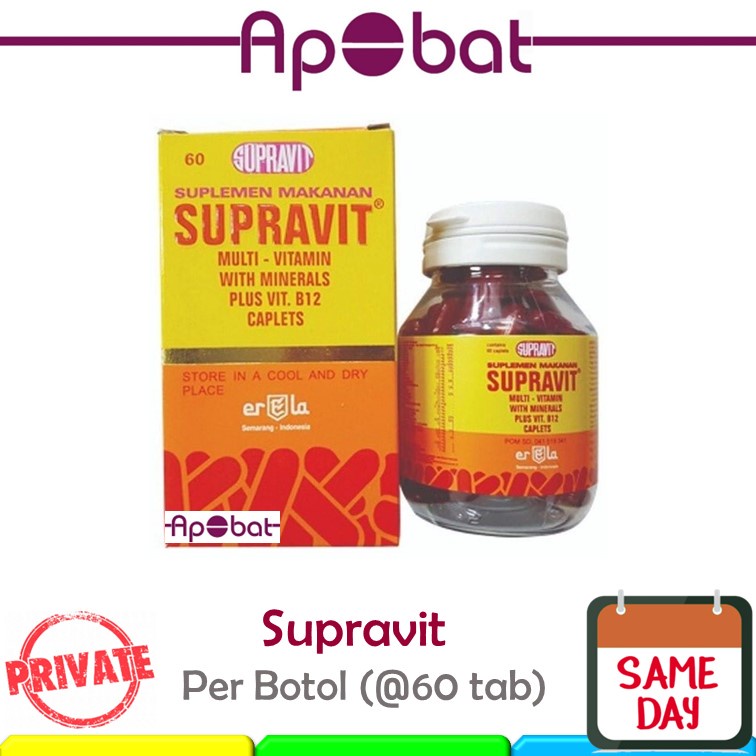 Jual - ApObat - Supravit Multivitami 60 kaplet Multi vitamin Suprafit ...
