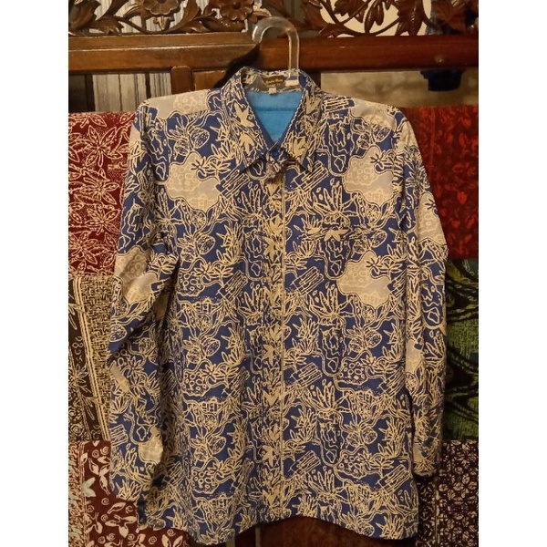 Jual KEMEJA BATIK CIMAHI KATUN LENGAN PANJANG - (LB-KC) | Shopee Indonesia