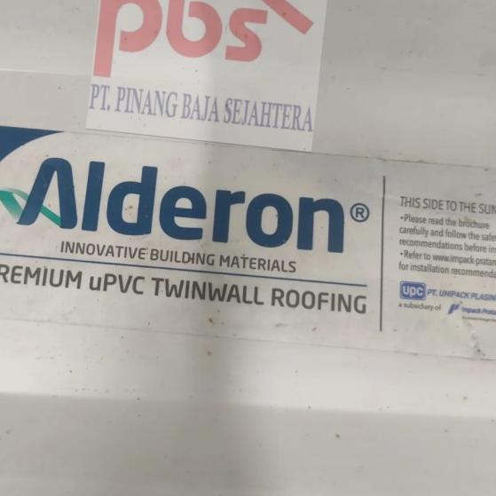 Jual Alderon / Atap UPVC/ Atap Alderon 830 - 1m Putih | Shopee Indonesia