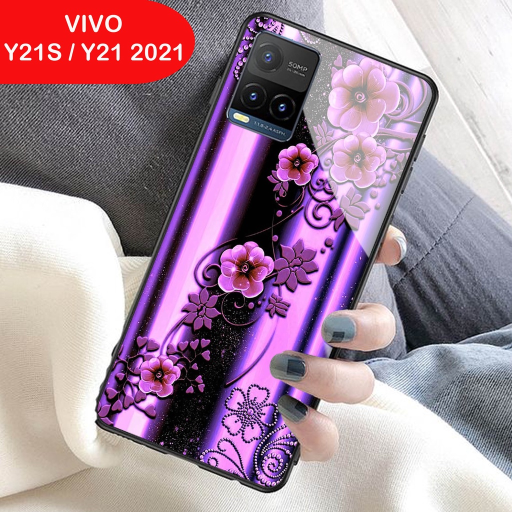 Jual Softcase Glass Kaca VIVO Y21 Y21s 2021 Y33S - Case Hp Pelindung ...