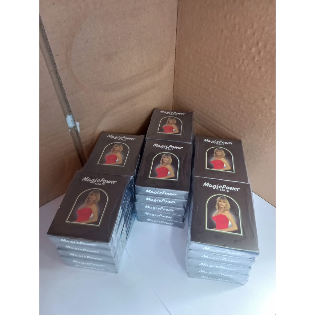 Jual Grosiran Tisu Tissue Magic Power harga per slop isi 10 kotak ...