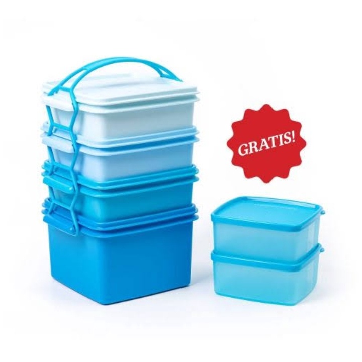 Jual Tupperware Double sweet + free 4 pcs | Shopee Indonesia
