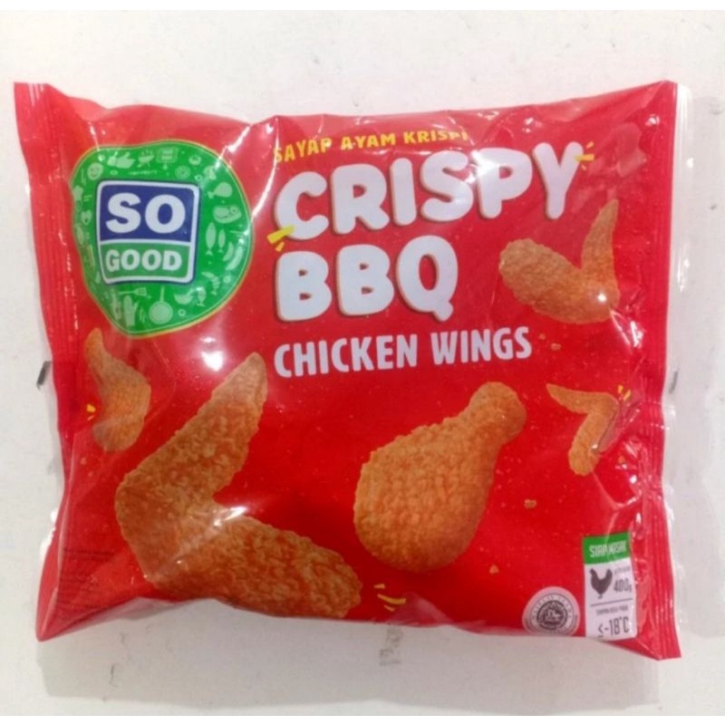 Jual SO GOOD crispy bbq chicken wings 400gr | Shopee Indonesia