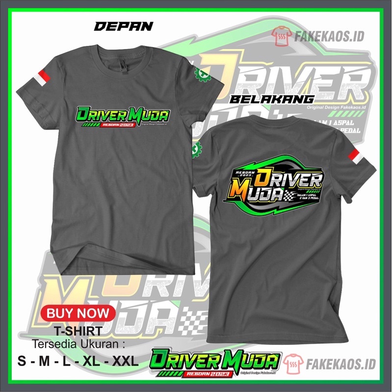 Jual kaos DRIVER MUDA NEW DESIGN reborn 2023 | Shopee Indonesia