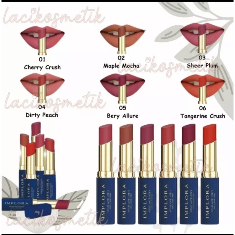 Jual COD - LIPS MATTE IMPLORA ( Lip Batang ) | Shopee Indonesia