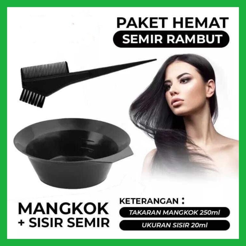 Jual Paket Mangkok Ples Sisir Semir Rambut | Shopee Indonesia