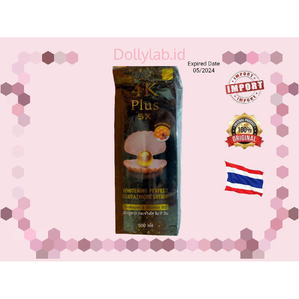 Jual [ 4K PLUS LOTION ] 4K PLUS 5X WHITENING PERFECT GLUTATHIONE LOTION ...