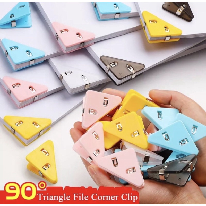Jual Klip Organizer Kertas File Corner Clamp Buku catatan Klip Foto ...