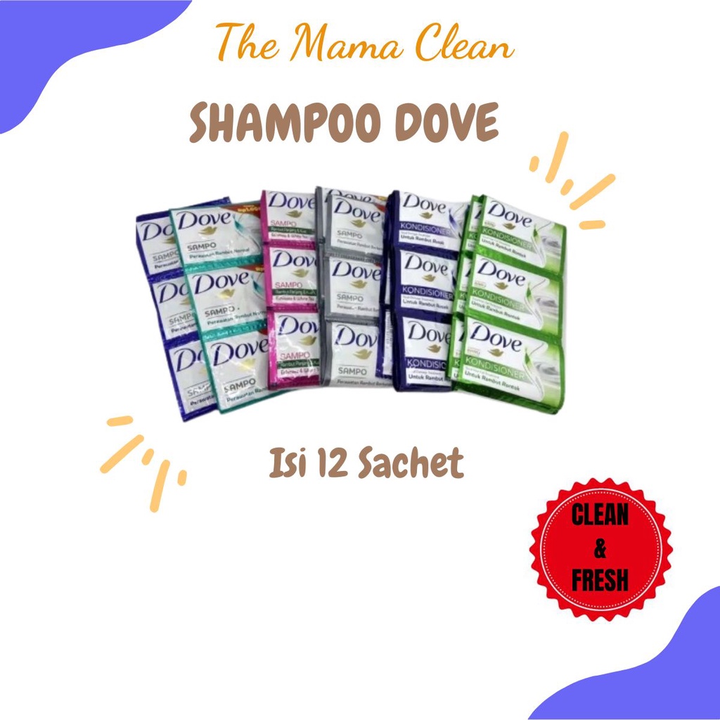 Jual SHAMPOO DOVE 1 RENCENG ISI 12 PCS | Shopee Indonesia