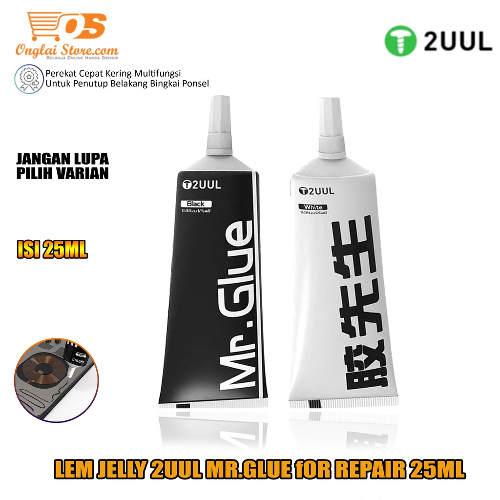 Jual 2UUL Mr.Glue Lem Jelly Lem LCD Lem Touchscreen for Repair White ...