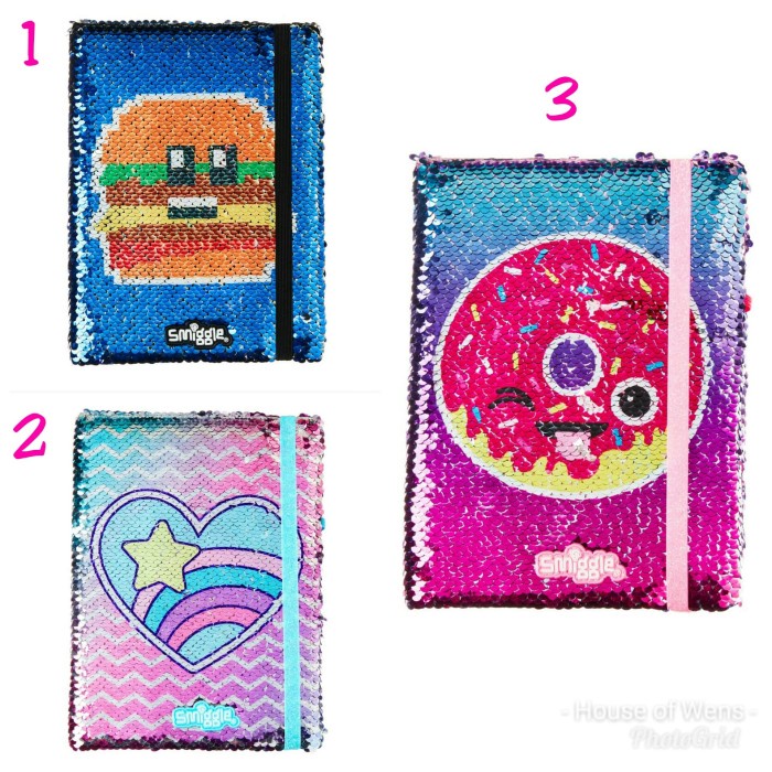 Jual Note Smiggle Reversible Sequin A5 Notebook - Buku Smiggle | Shopee ...