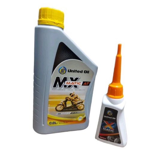 Jual oli Matik united 0,8L + oli gardan sae 10w+30w (semua jenis motor ...