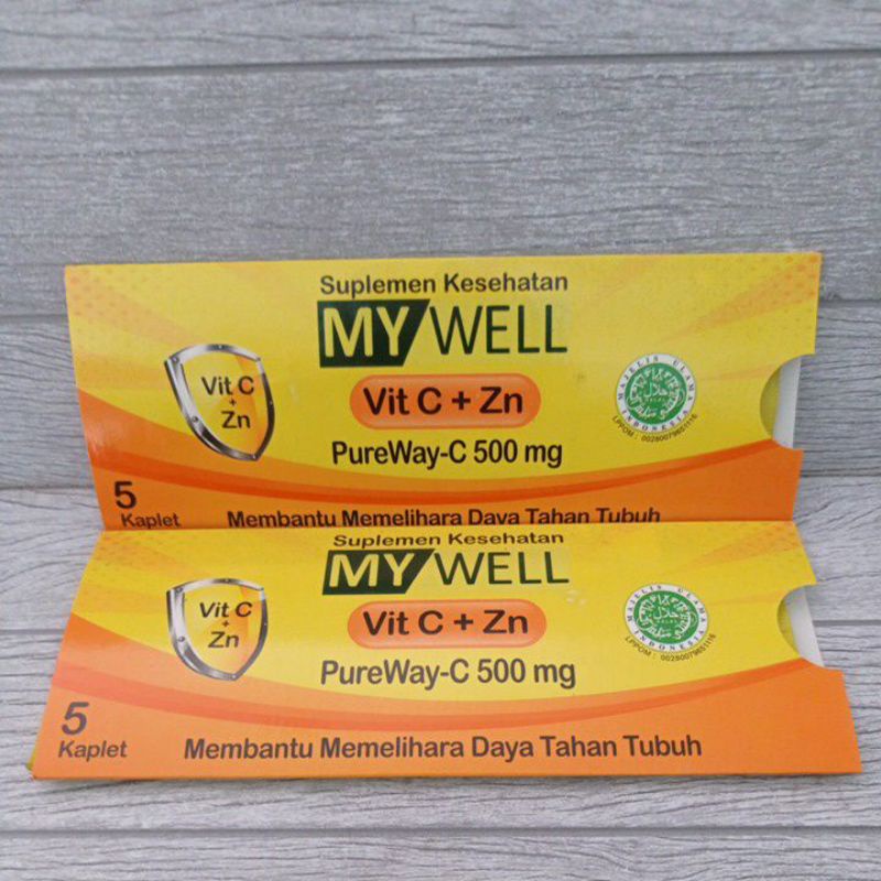 Jual My Well Vitamin C plus Zinc (isi 5tablet) | Shopee Indonesia