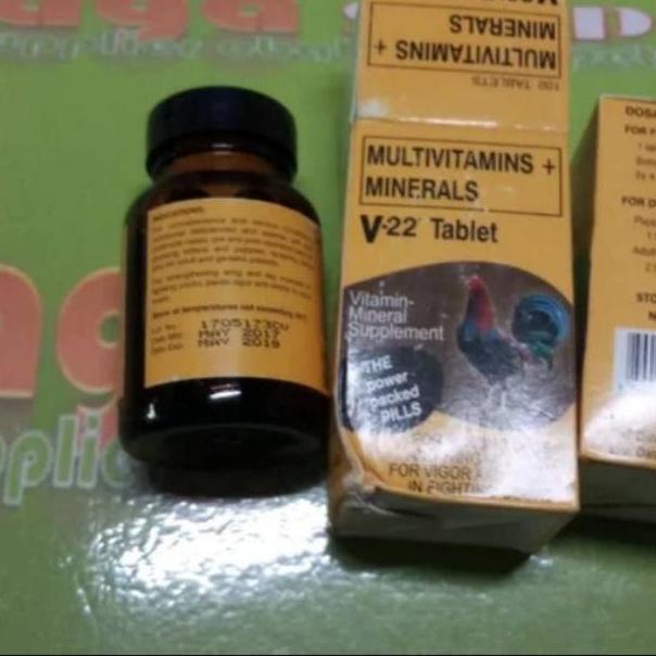 Jual BERGARANSI V22 Super Vitamin Doping Ayam Tarung Obat Philipin ...