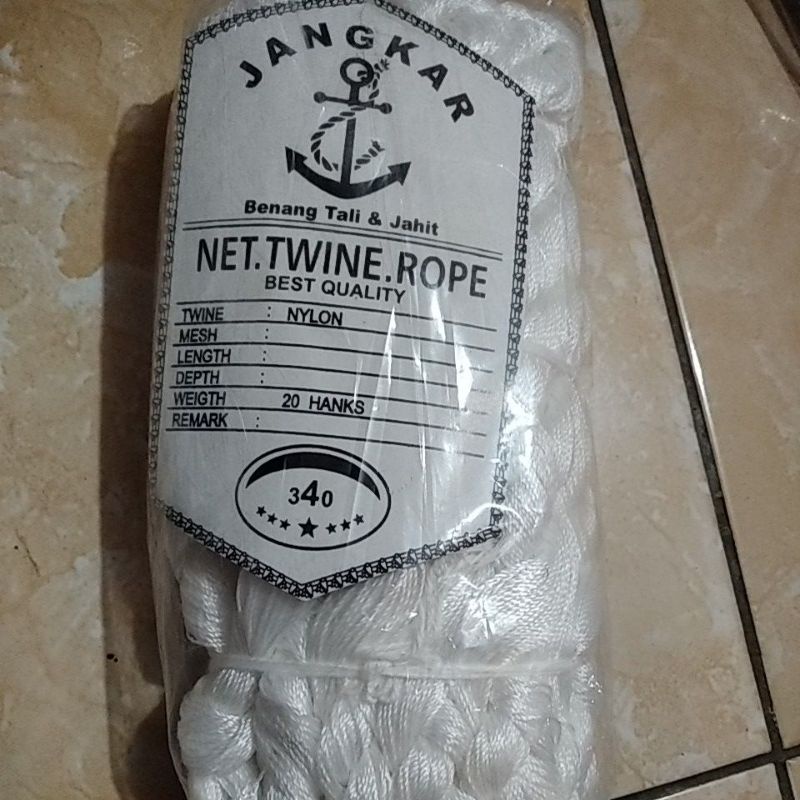 Jual 1 pack isi 20 roll benang tali dan jahit nilon merk jangkar benang ...