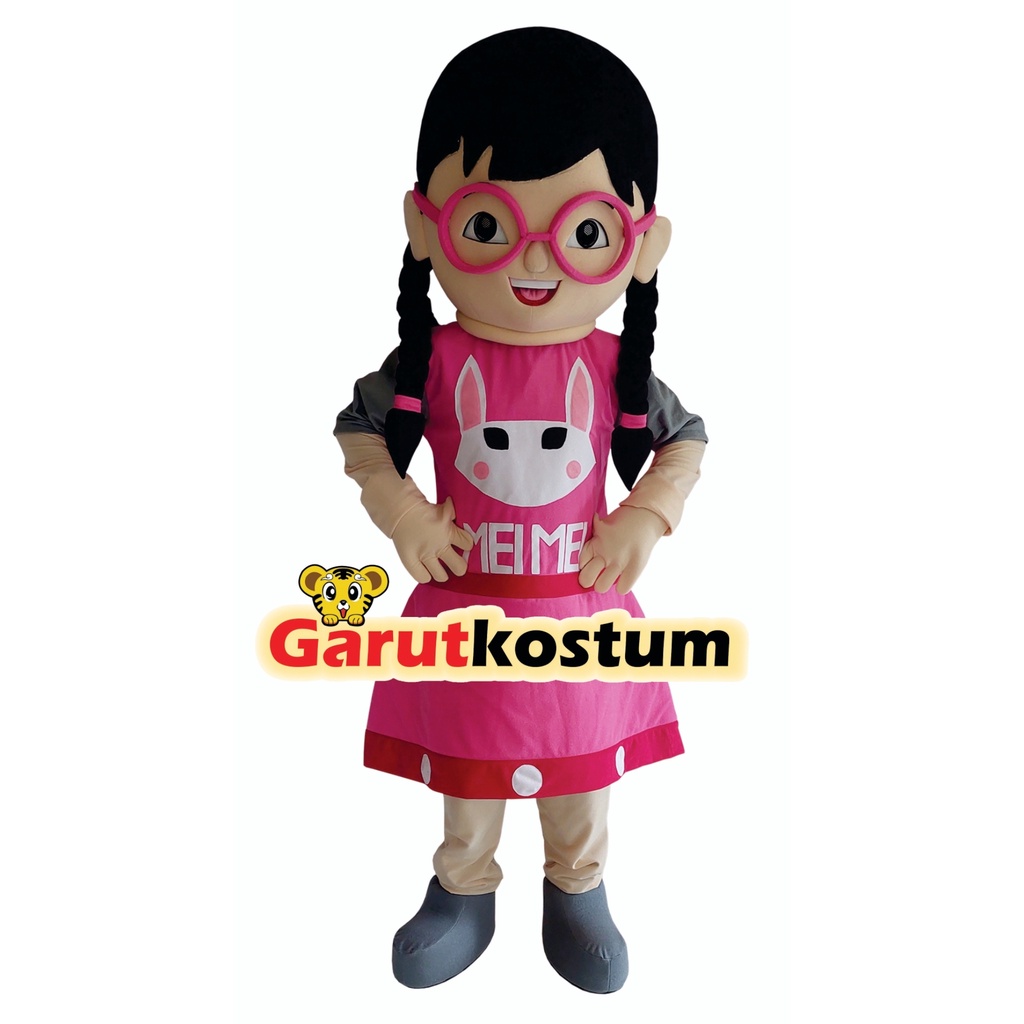 Jual Kostum maskot badut meymey pink cantik setelan dewasa lucu costume ...
