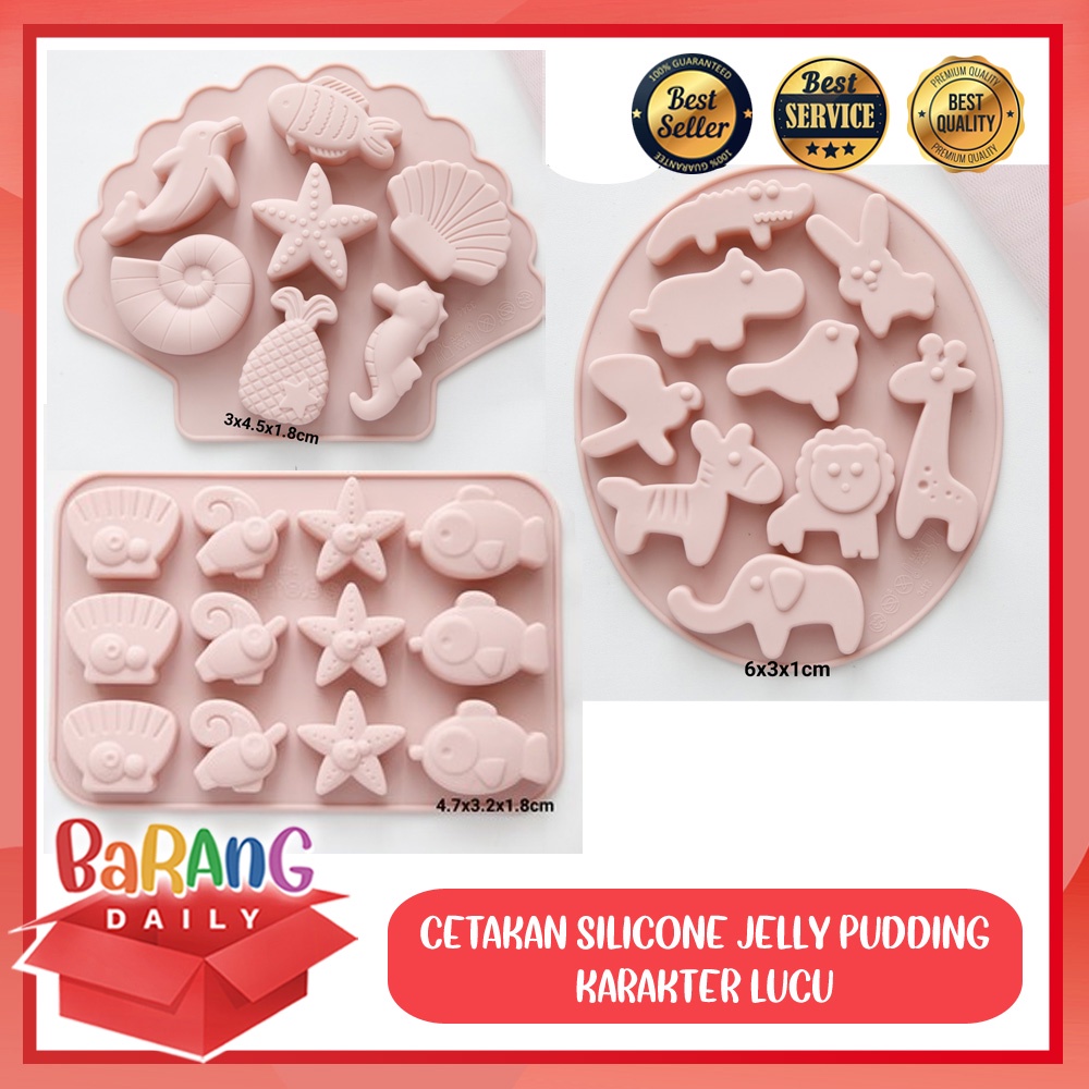 Jual CETAKAN SILICONE JELLY COKLAT PUDDING ANIMALS CHARACTER | CETAKAN ...