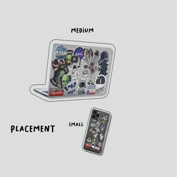 Jual PREMIUM STICKER AESTHETIC ASTRONOUT PACK STIKER CASE HANDPHONE ...