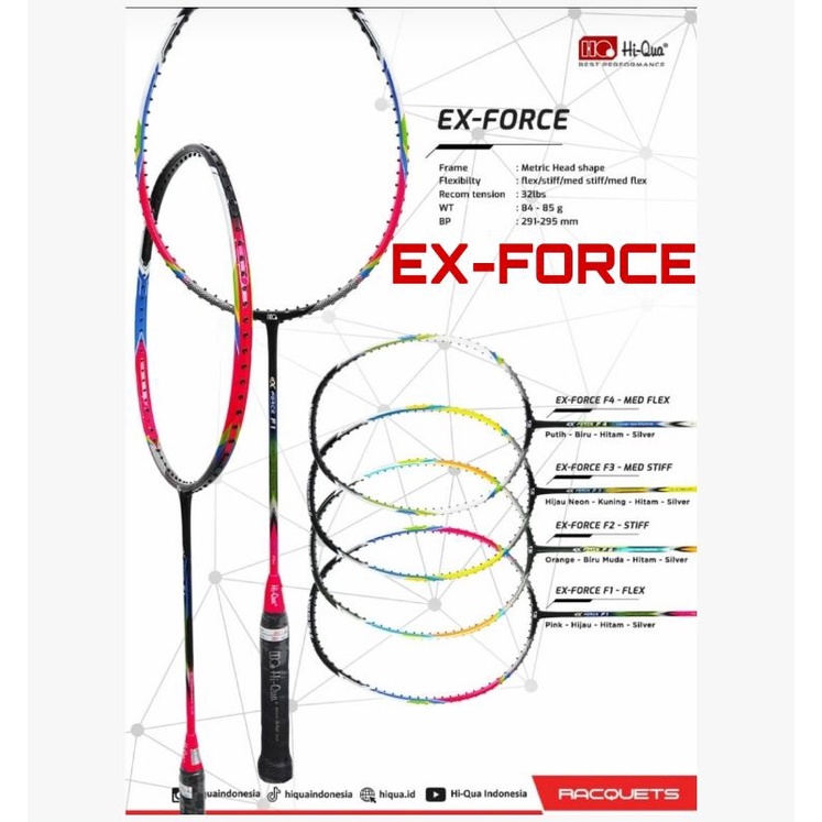 Jual Raket Badminton HIQUA HQ EX FORCE | Shopee Indonesia
