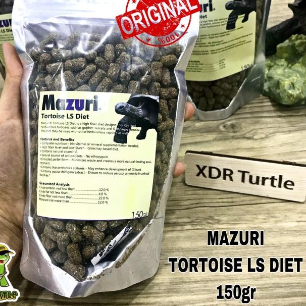 Jual MAZURI LS TORTOISE DIET 150gr PELET SULCATA ISTAR RADIATA PARDALIS ...