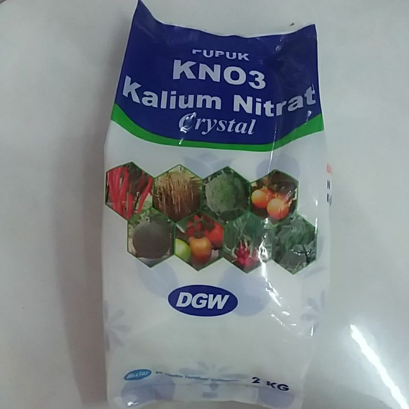 Jual PUPUK DGW KNO3 KALIUM NITRAT CRYSTAL 2KG KEMASAN PABRIK | Shopee ...