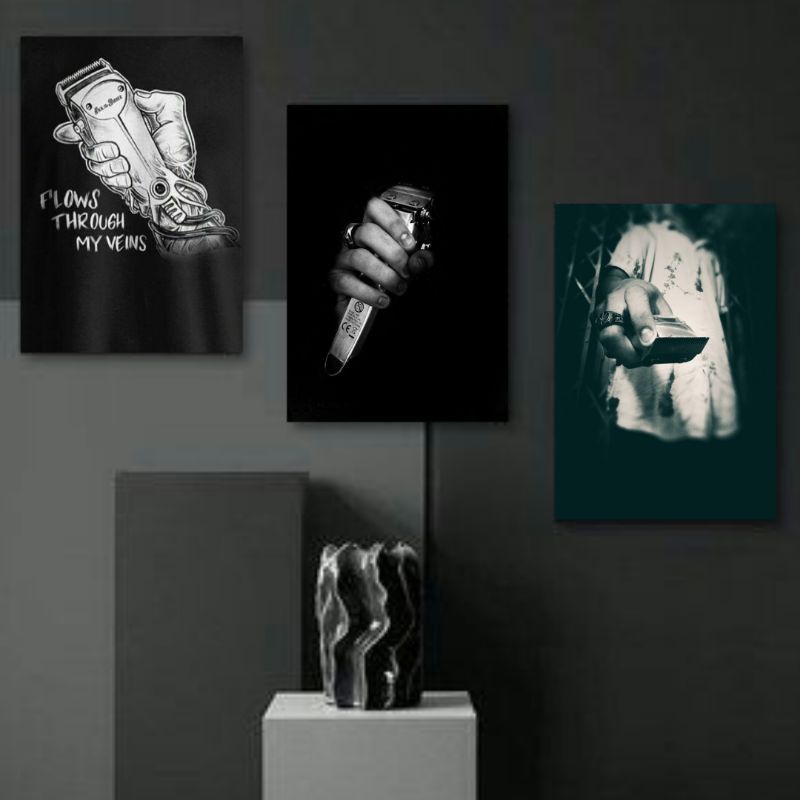 Jual GPS-Dekorasi Hiasan Dinding Walldecor Barber shop Vintage Poster ...