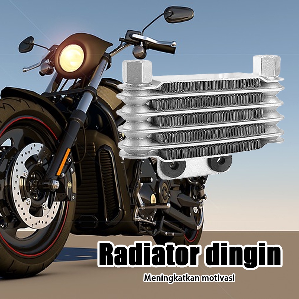 Jual Cooling Radiator 125ml Aluminum Engine Oil Cooler for 250CC-125CC ...
