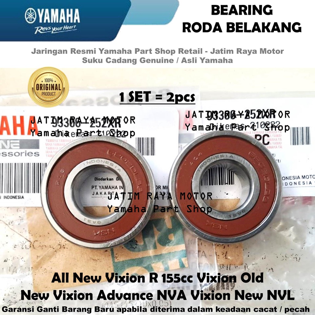 Jual Laher Bearing Bering Roda Belakang All New Vixion Old Advance NVA ...