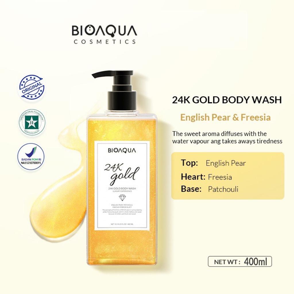 Jual BIOAQUA 24K Gold Body Wash 400 ml | Shopee Indonesia